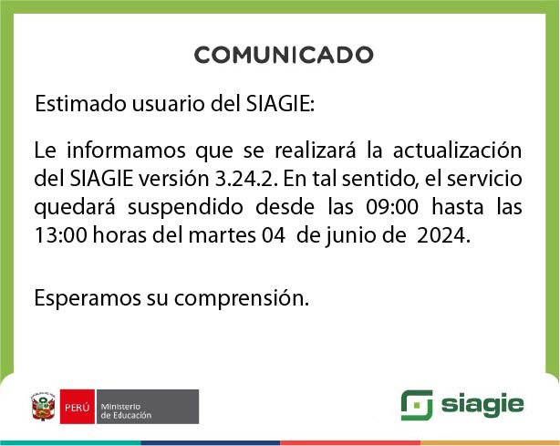 Inicio | SIAGIE